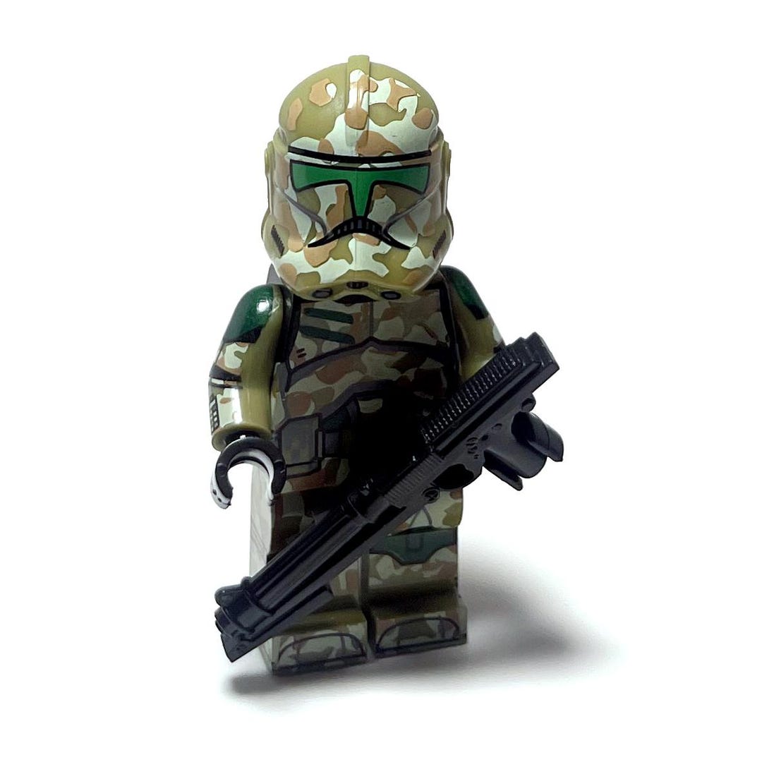 Kashyyyk Clone Trooper Custom Star Wars Minifigure Forest Green ...
