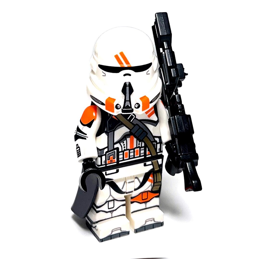 212th Airborne Trooper Custom Star Wars Minifigure Orange 212th Attack ...