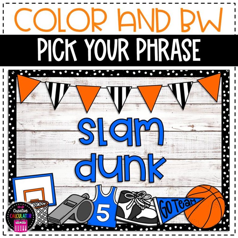 Basketball Bulletin Board or Door Decor - Classroom Decor - Sports ...