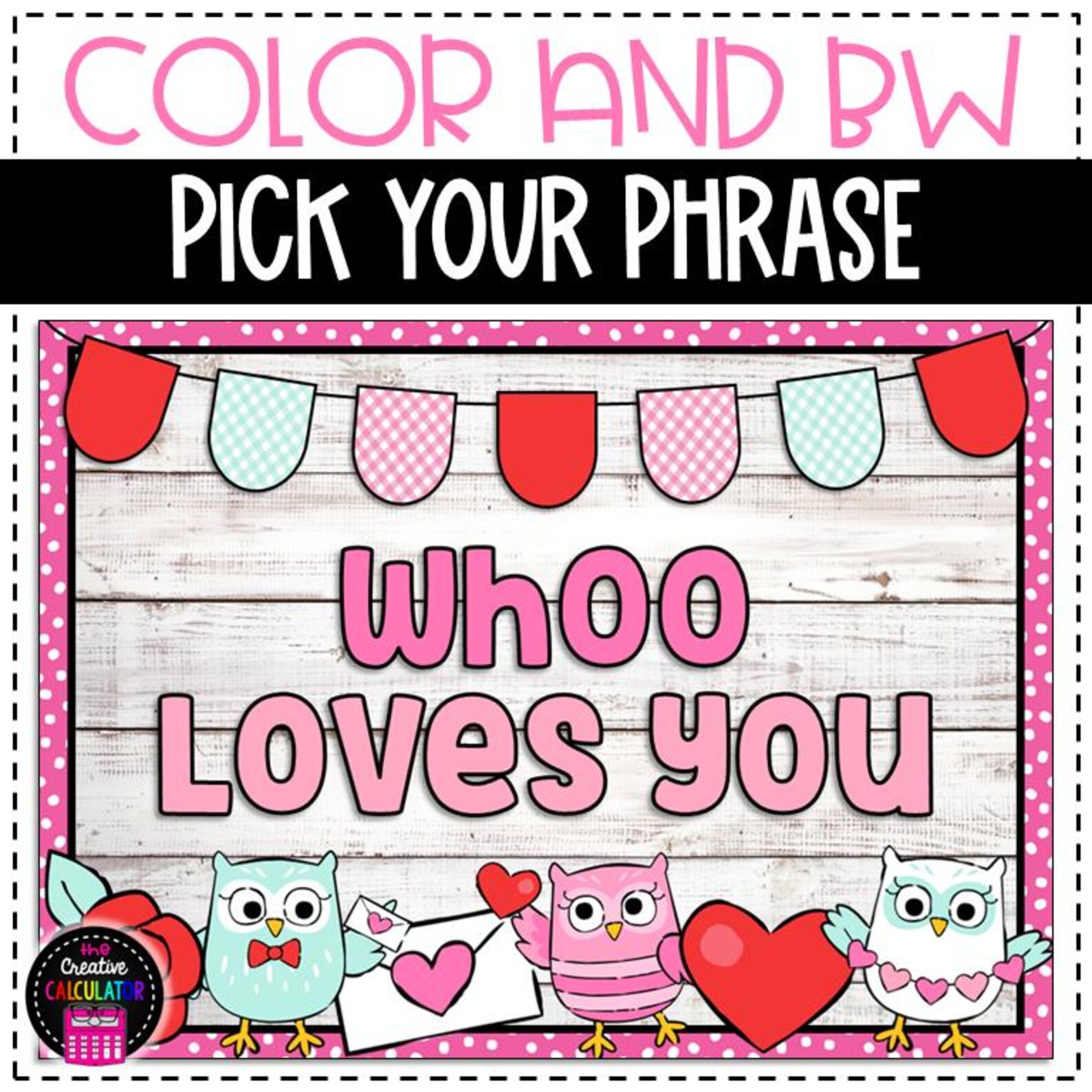 Valentine's Day Owls Bulletin Board or Door Decor - Valentine's ...