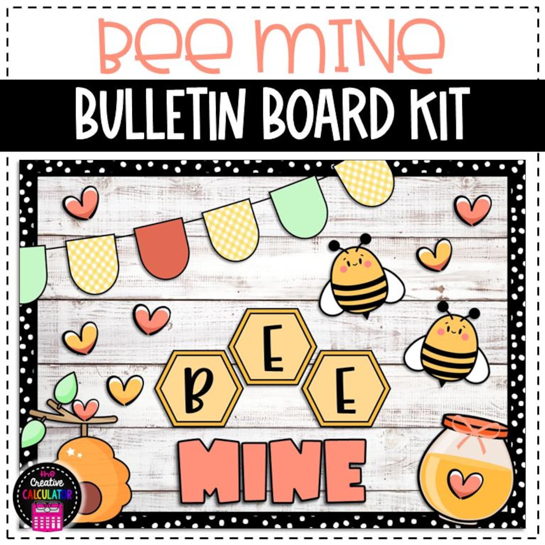 Bee Mine Valentine's Day Bulletin Board or Door Decor - Valentine's ...