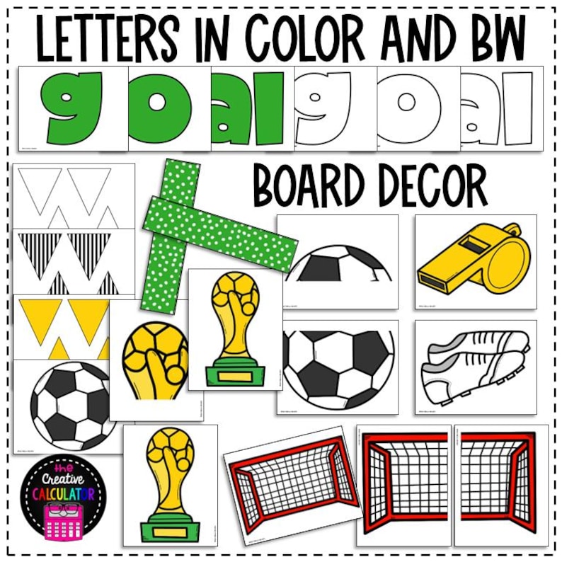 Soccer Bulletin Board or Door Decor - Classroom Decor - Sports Bulletin ...