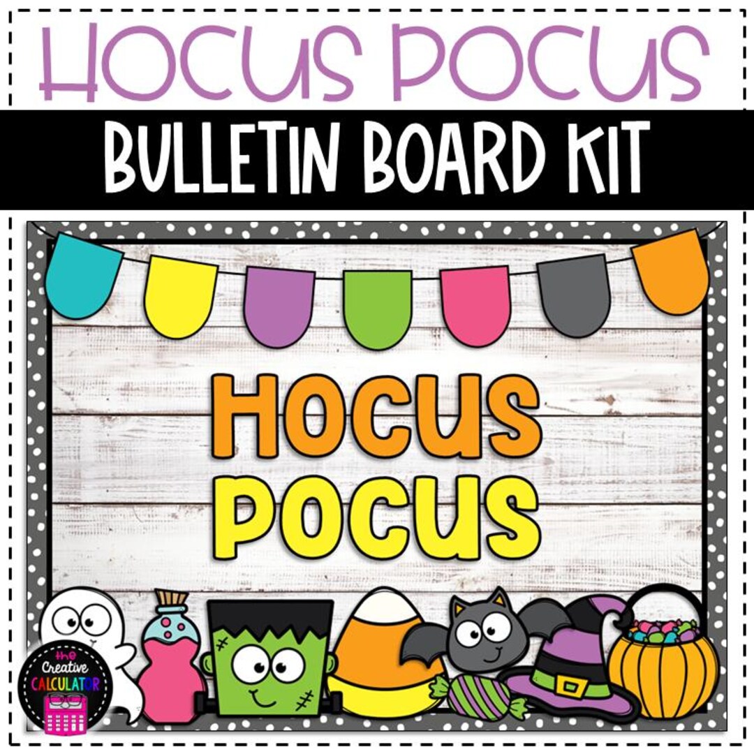 Hocus Pocus Halloween Bulletin Board - Classroom Decor - Etsy