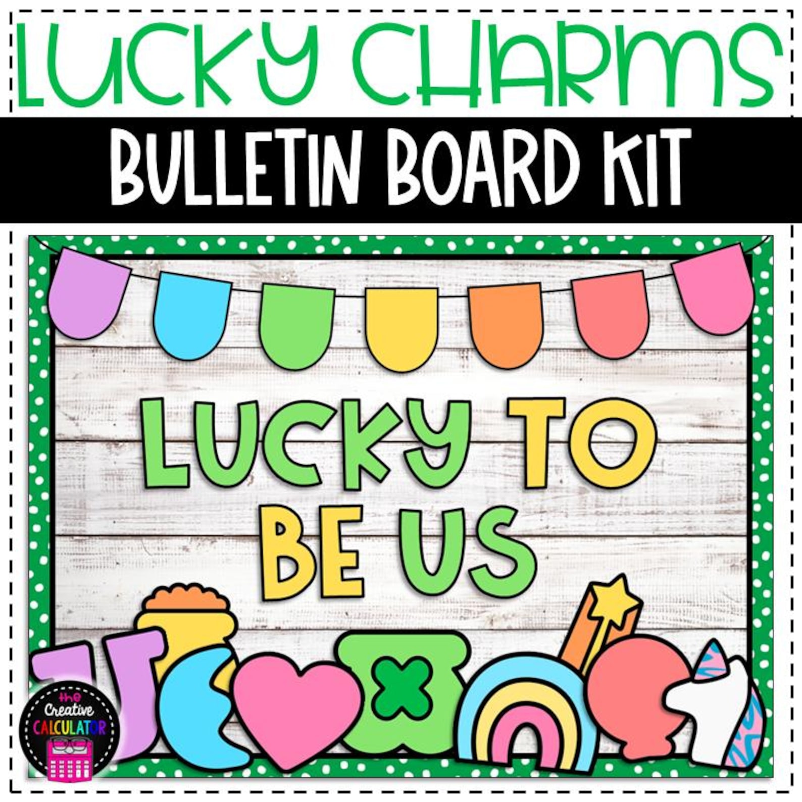 Lucky Charms Bulletin Board or Door Decor - St Patrick's Day Bulletin ...