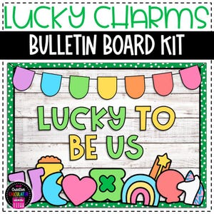 Lucky Charms Bulletin Board or Door Decor - St Patrick's Day Bulletin ...