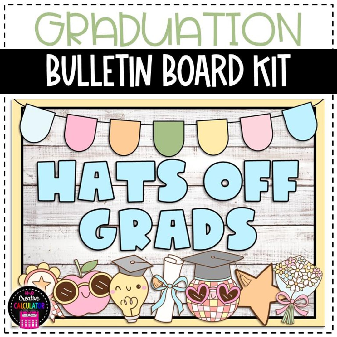 Pastel Graduation End of School Year Bulletin Board or Door Decor ...