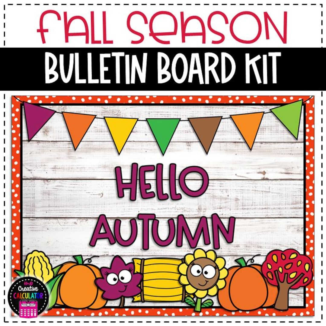 Fall Season Pumpkins Bulletin Board - Classroom Decor - Etsy