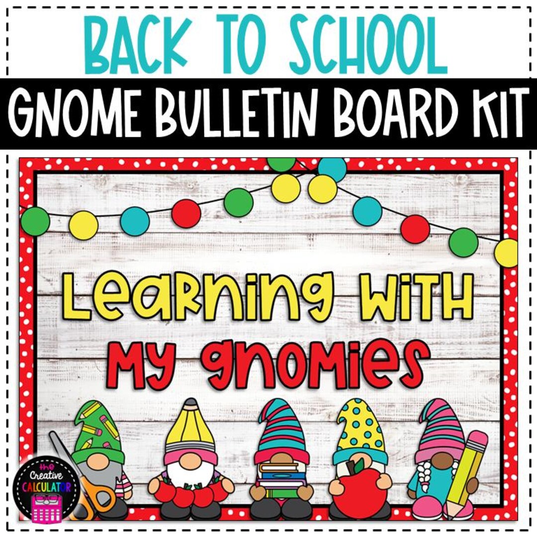 Back to School Gnomes Bulletin Board - Classroom Decor - Etsy