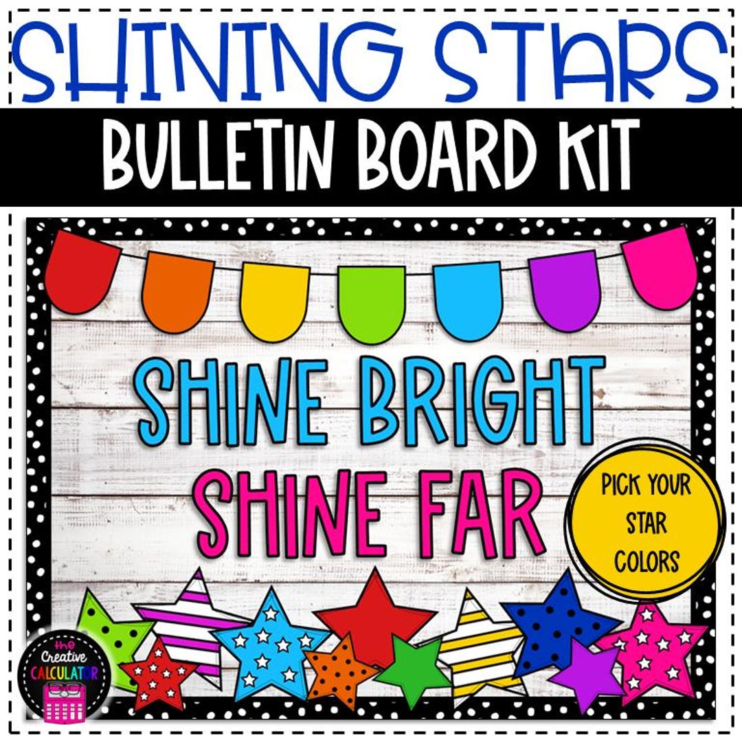Shining Stars Bulletin Board or Door Decor - Classroom Decor - Etsy