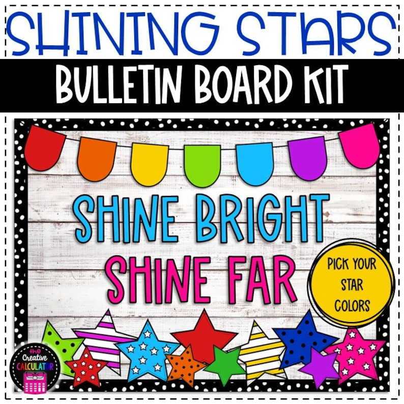Shining Stars Bulletin Board or Door Decor - Classroom Decor - Etsy