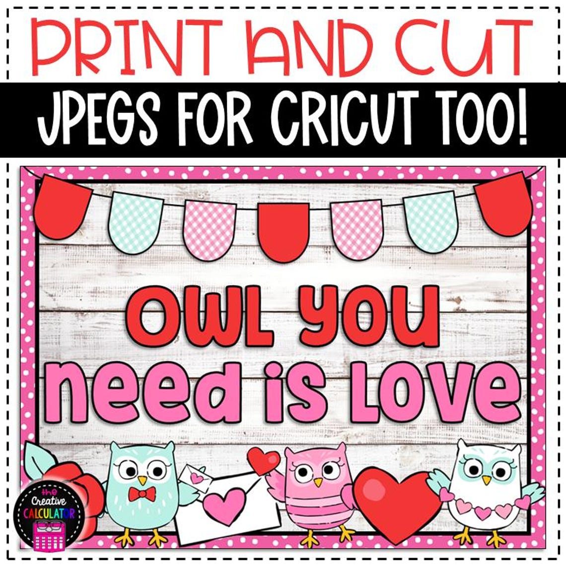 Valentine's Day Owls Bulletin Board or Door Decor - Valentine's ...