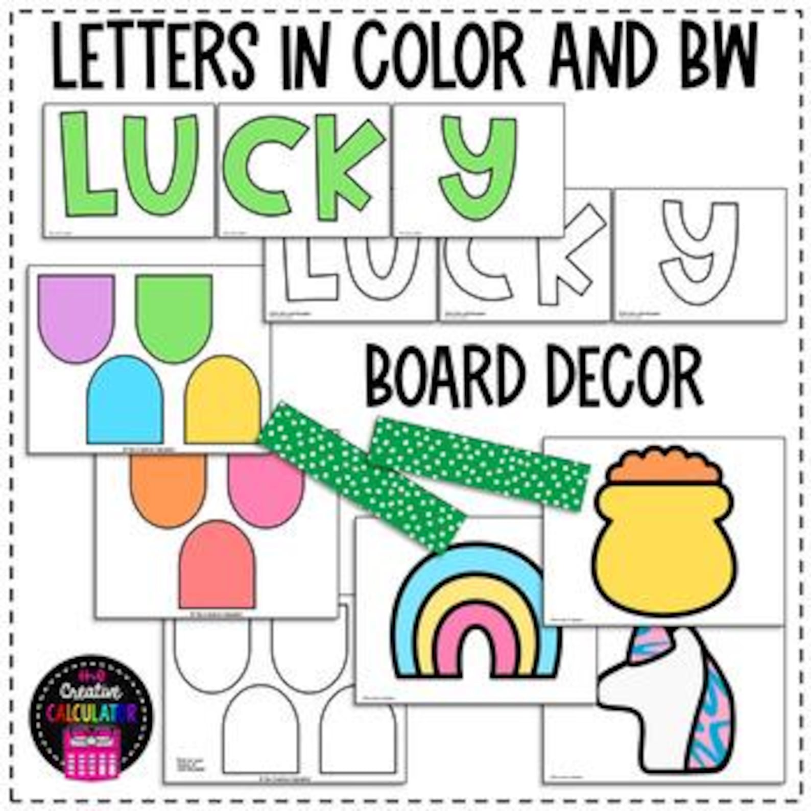Lucky Charms Bulletin Board or Door Decor - St Patrick's Day Bulletin ...