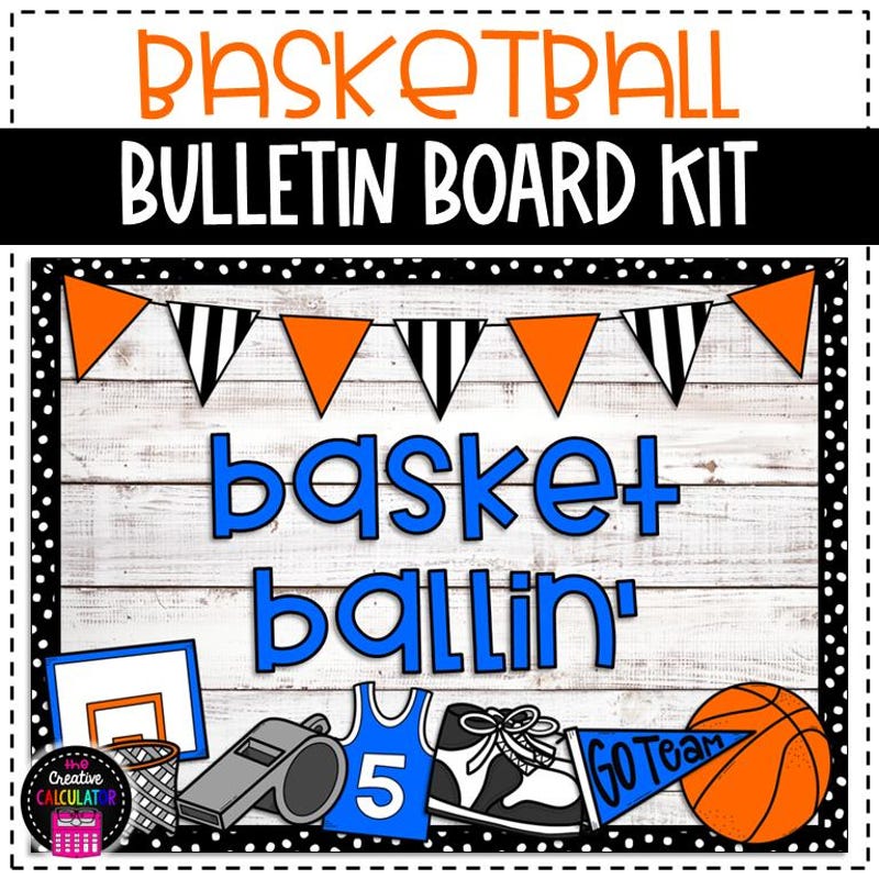 Basketball Letters Bulletin - Etsy