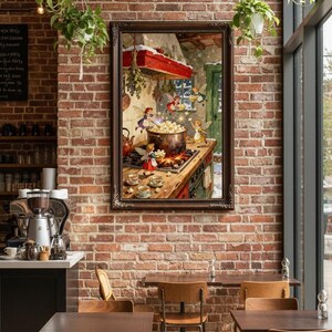 Fairy Popcorn Kitchen – Vertical Wall Art for Kids Room, Café ...
