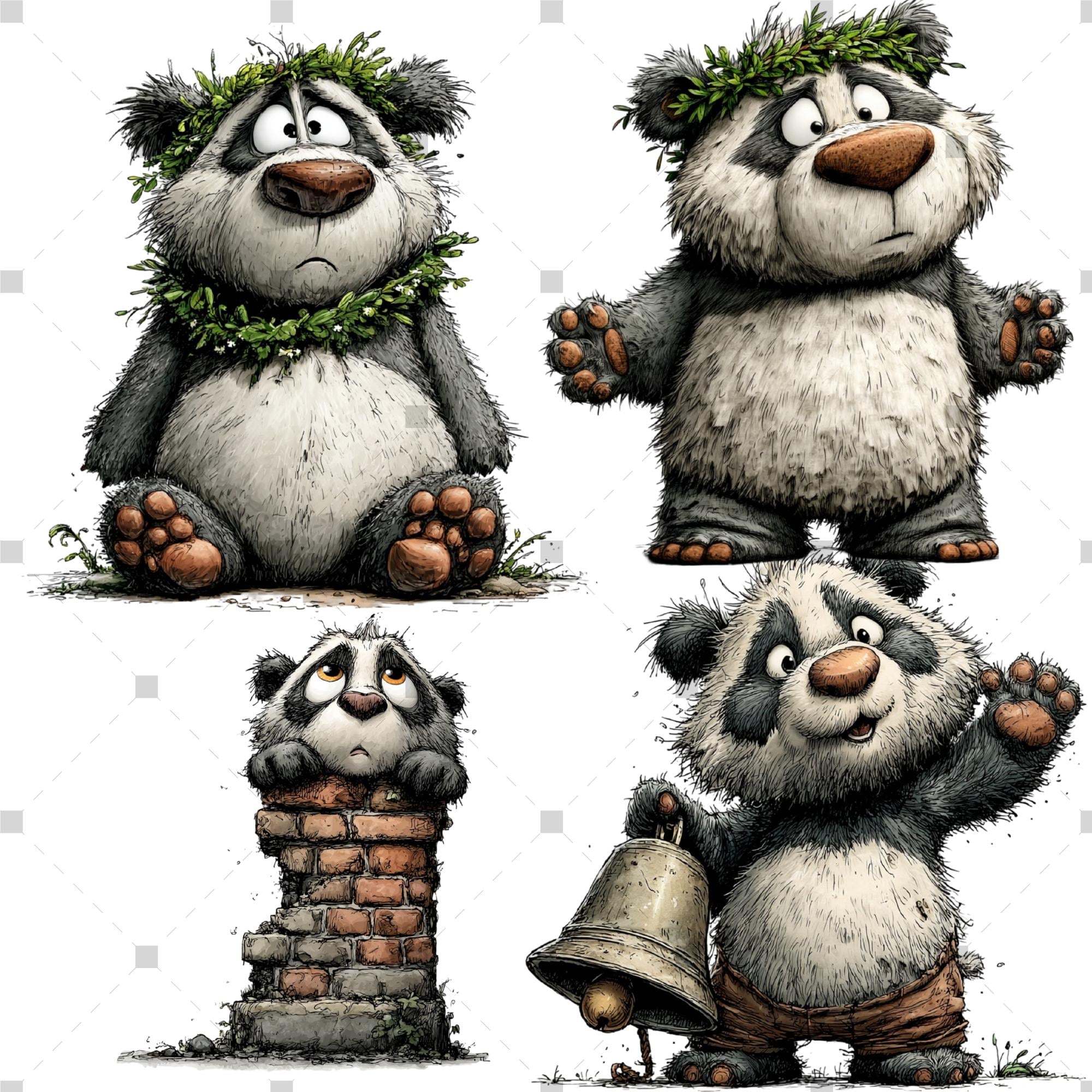 Black Christmas Teddy Bear Clipart: Festive Holiday Graphics (digital ...