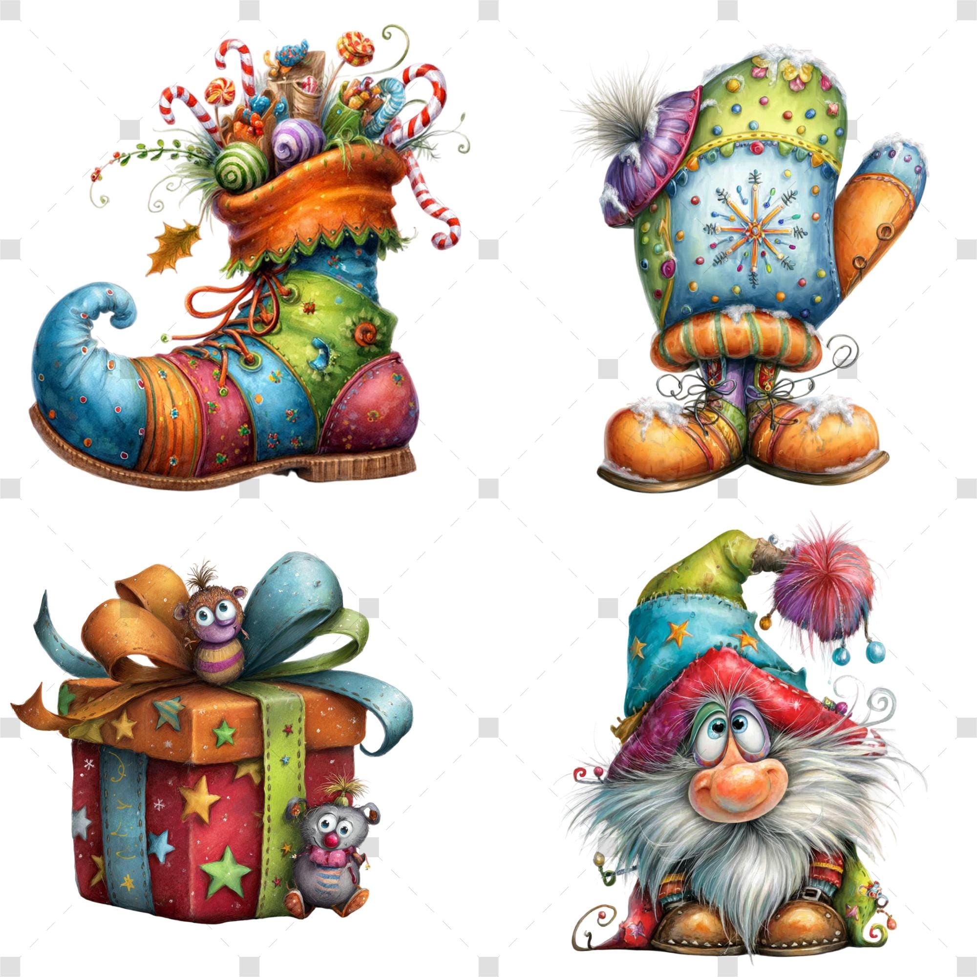 24 Christmas PNG Bundle Santa and Snowman Xmas Mega Bundle Santa ...
