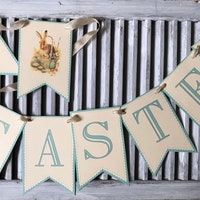 EASTER EGG BANNER Printable Party Bunting Pennants Garland Flags ...