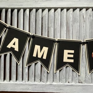 PRINTABLE Game Day Banner, Football Bunting, Football Party Decorations ...