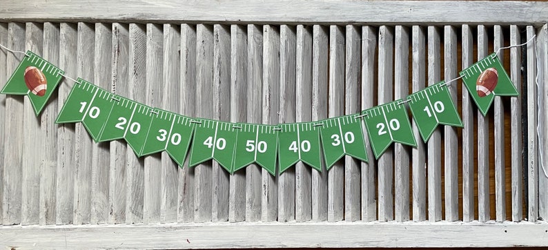 PRINTABLE Yardlines Football Banner Yard Line Bunting - Etsy