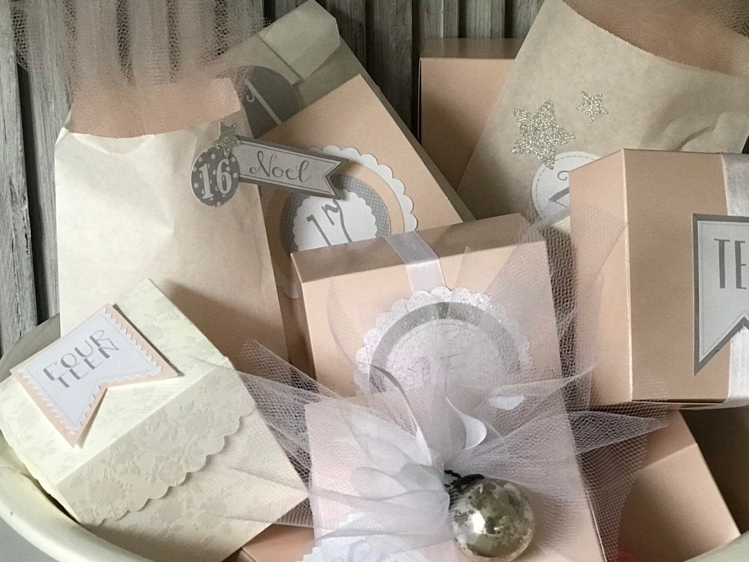 PRINTABLE Advent Calendar Packaging Kit, Christmas Countdown Presents ...