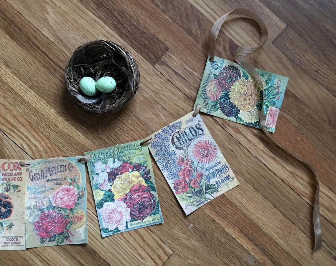 PRINTABLE Spring Seed Packets Banner | Springtime Bunting | Spring ...