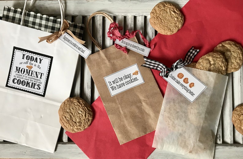 PRINTABLE Cookie Tags Food Gift Labels Treat Bags Baked - Etsy