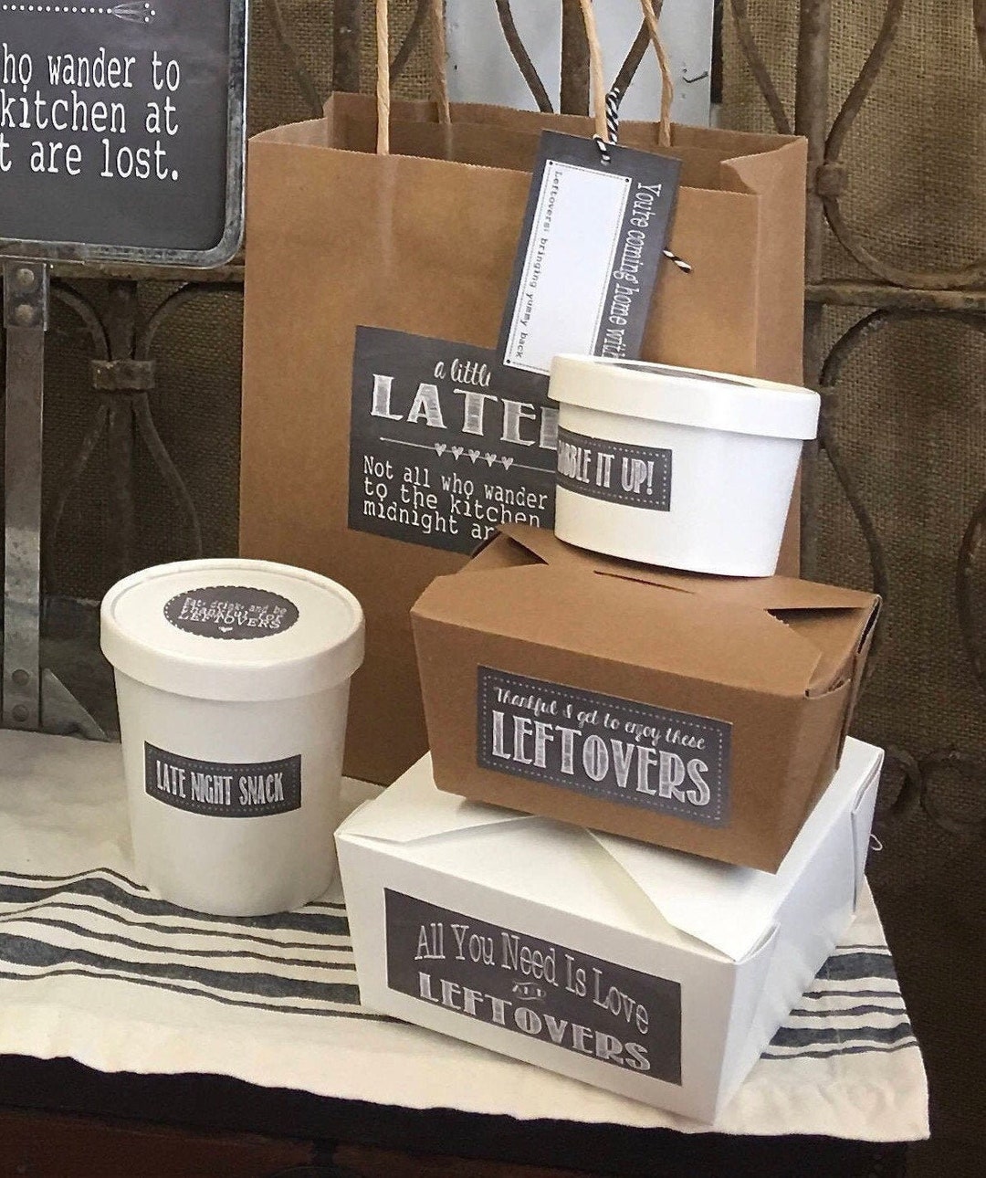 Leftovers Kit, Dinner Left Over Bags , Thanksgiving Food Container ...