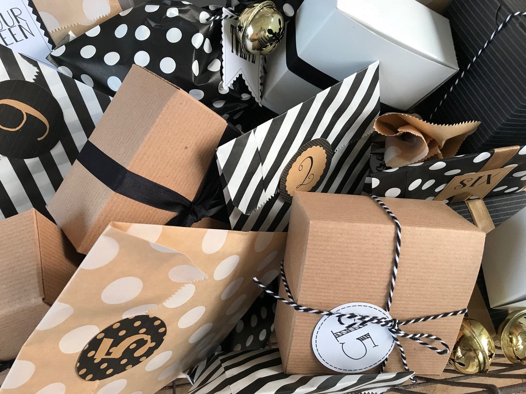 PRINTABLE Advent Calendar Packaging Kit, Christmas Countdown Presents ...