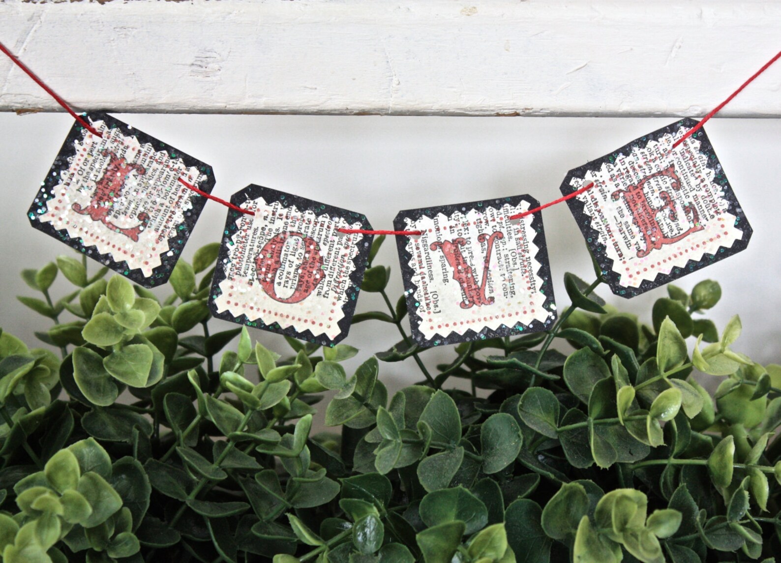 PRINTABLE L-O-V-E Banner, Love Valentine Bunting, Valentine Bunting ...