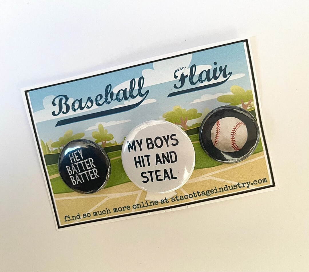 Baseball Softball Flair, Sports Pins, Fan Buttons, Play Ball Badge ...