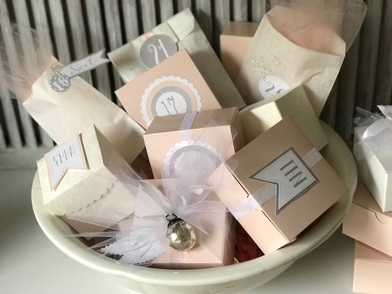 PRINTABLE Advent Calendar Packaging Kit Christmas Countdown - Etsy