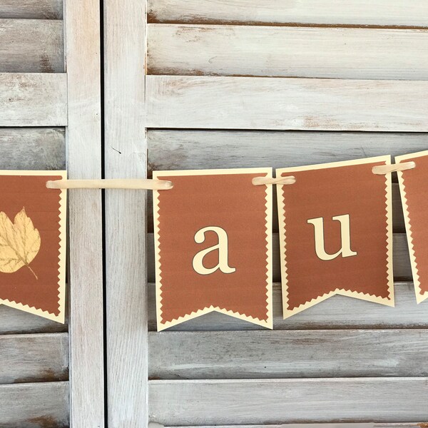 Autumn Bunting - Etsy