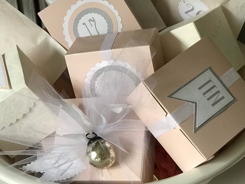 PRINTABLE Advent Calendar Packaging Kit Christmas Countdown - Etsy