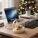 Usb-powered Christmas Snow Globe, Desk Decor With LED Light, Unique ...