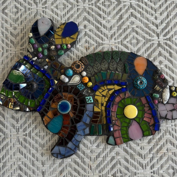 Rabbit Mosaic - Etsy