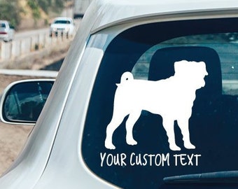 Dog car decal | Etsy