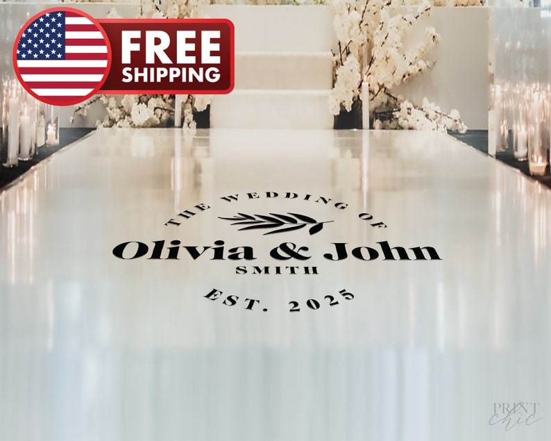 Custom Wedding Dance Floor Decal Removable Personalized - Etsy