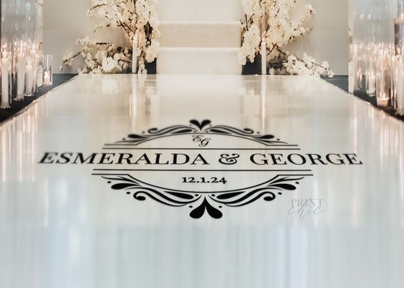 Custom Wedding Dance Floor Decal Removable Personalized - Etsy