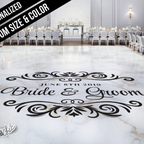Custom Wedding Dance Floor Decal Removable Personalized - Etsy