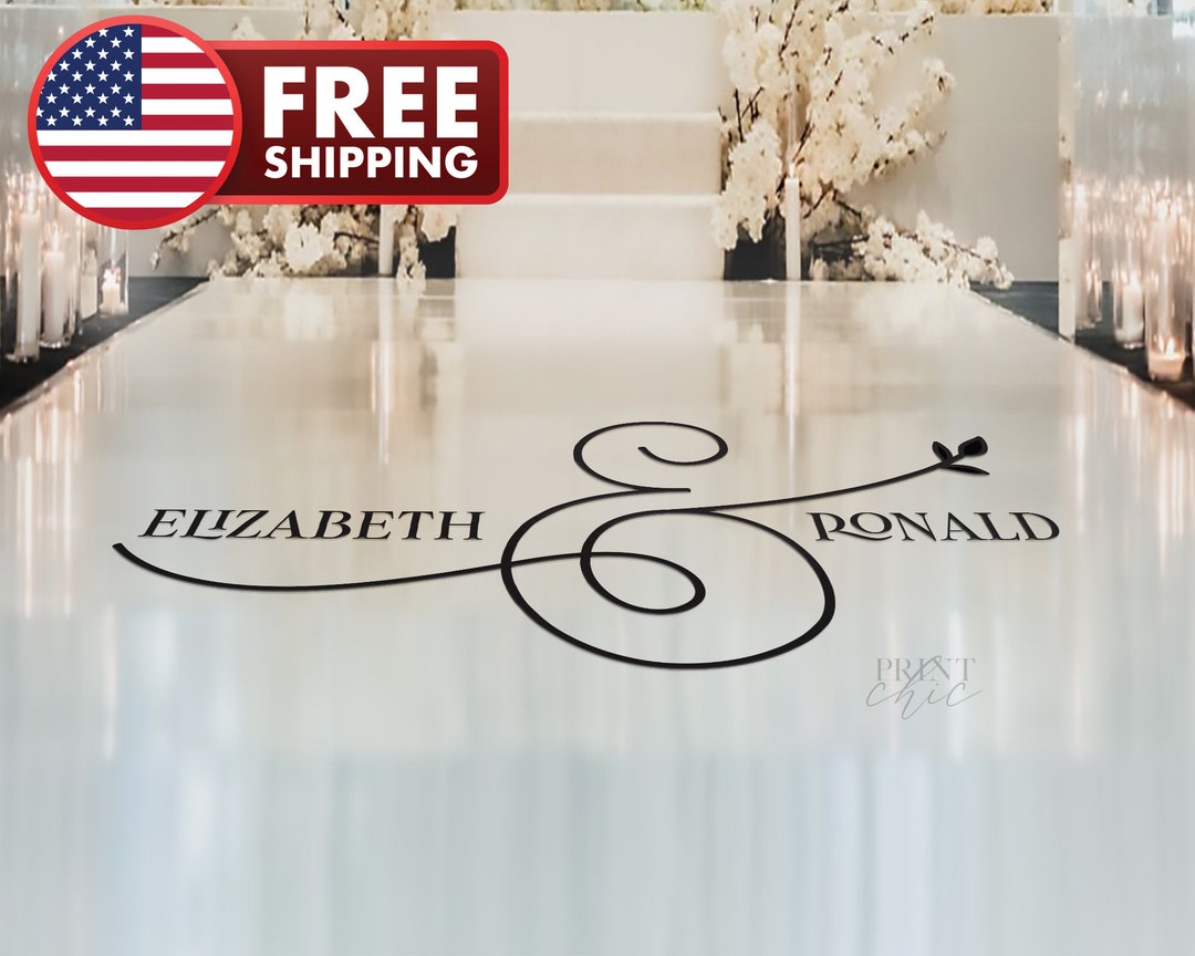 Custom Wedding Dance Floor Decal ~ Removable ~ Personalized ~ Wedding ...