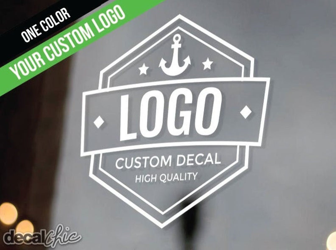 Custom Logo Decal ~ Window Decal ~ Car Decal ~ Wall Decal ~ Custom Size ...