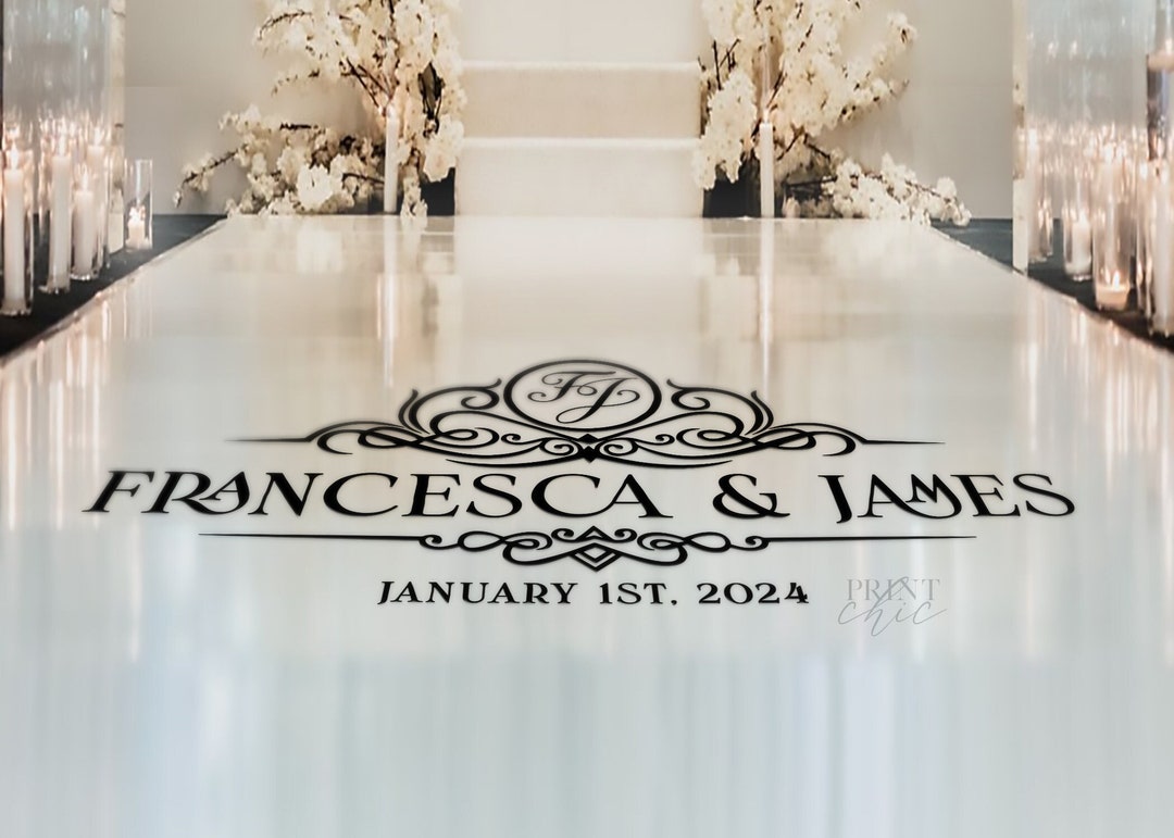 Custom Wedding Dance Floor Decal ~ Removable ~ Personalized ~ Wedding ...