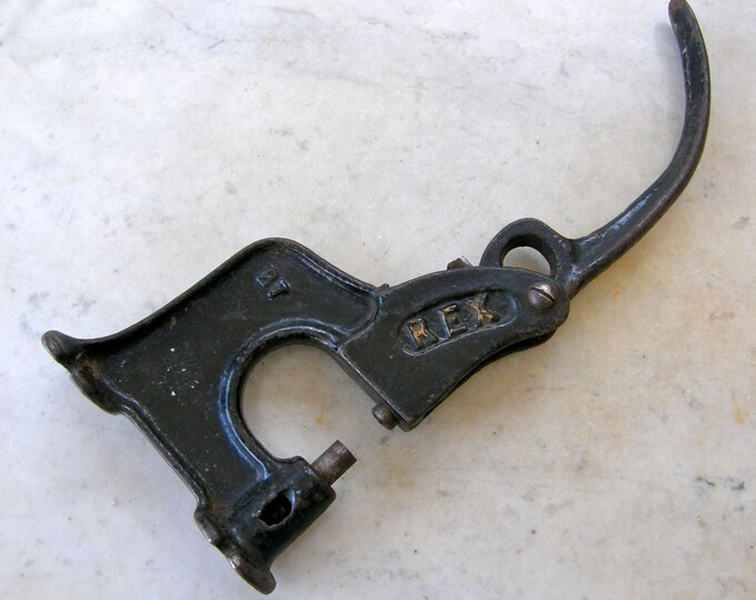 IRON RIVETER REX #27 Patent October 9 1900 Heavy Black Metal Punch ...