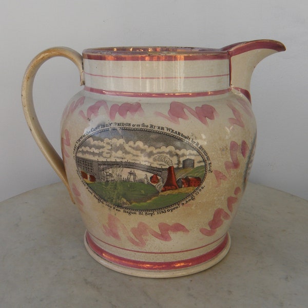 Lusterware Pitcher - Etsy