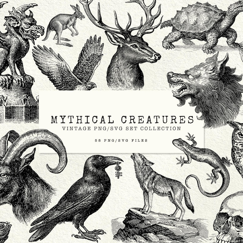 Mythical Creature Tattoo - Etsy