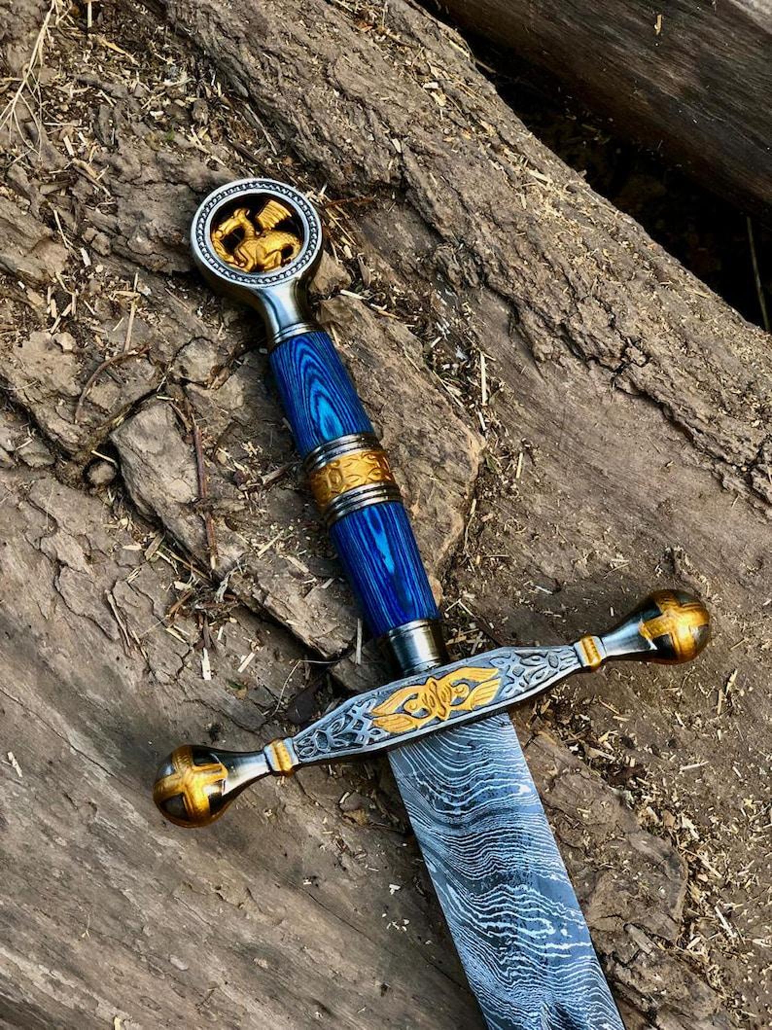 Hand Forged Knights Templar Sword: Medieval Crusader Replica Sword With ...