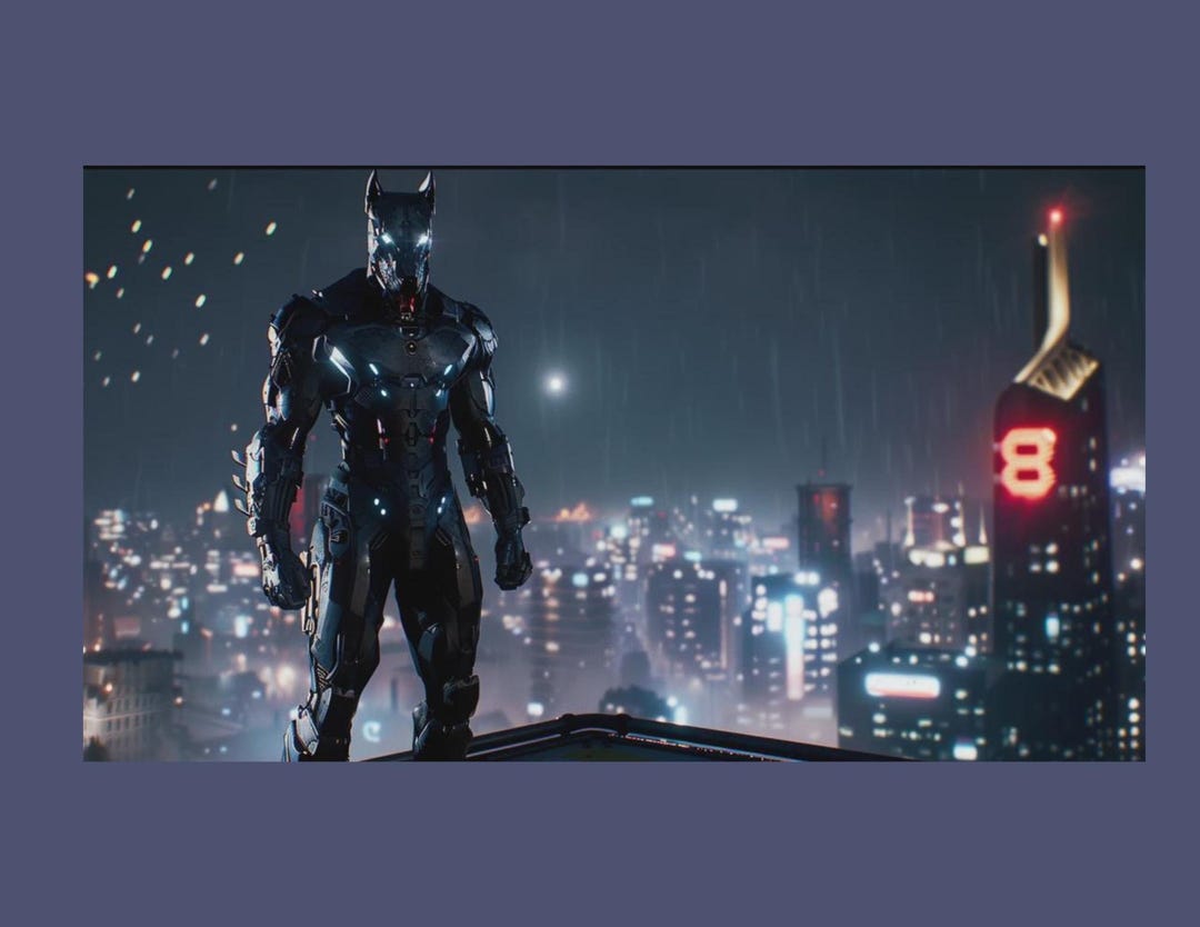 Cyberwolf Animated Twitch Overlay Pack: Neon Stream Screens - Etsy