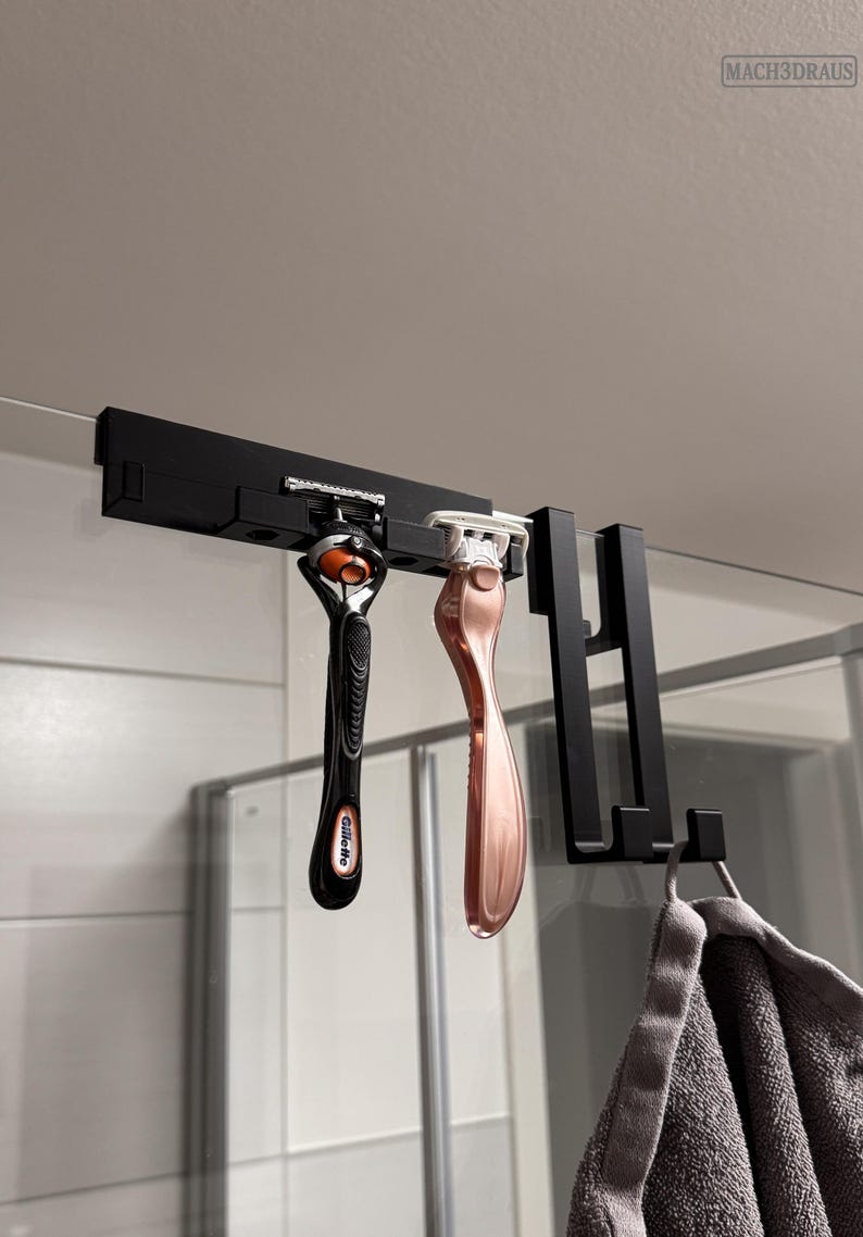 Shower Hook for Glass Shower Screens 6-8 Mm | Minimalist Hook for ...