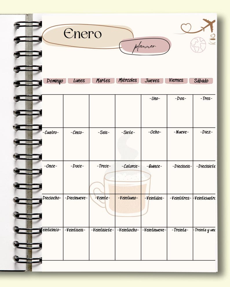 2026 Printable PDF Planner in Spanish | Minimalist Weekly Planner ...