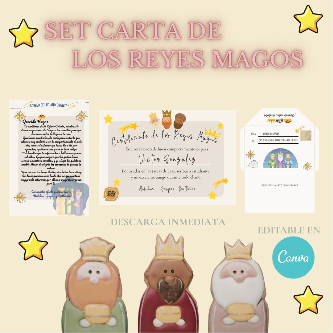 Editable Three Kings Letter, Official Certificate, Three Kings Gift ...
